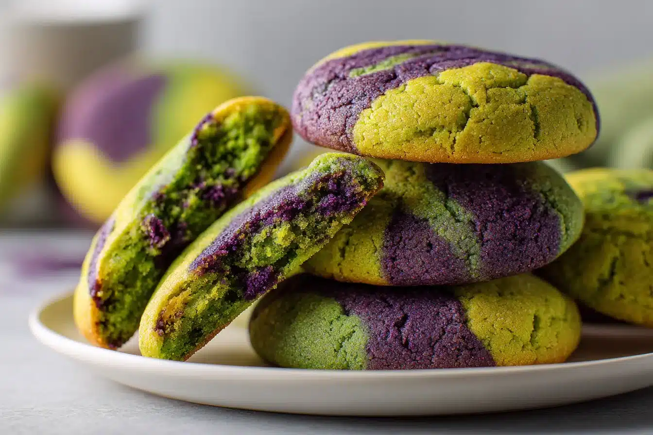 Matcha Ube Cookies – Stunning Marbled & Chewy Cookie Recipe