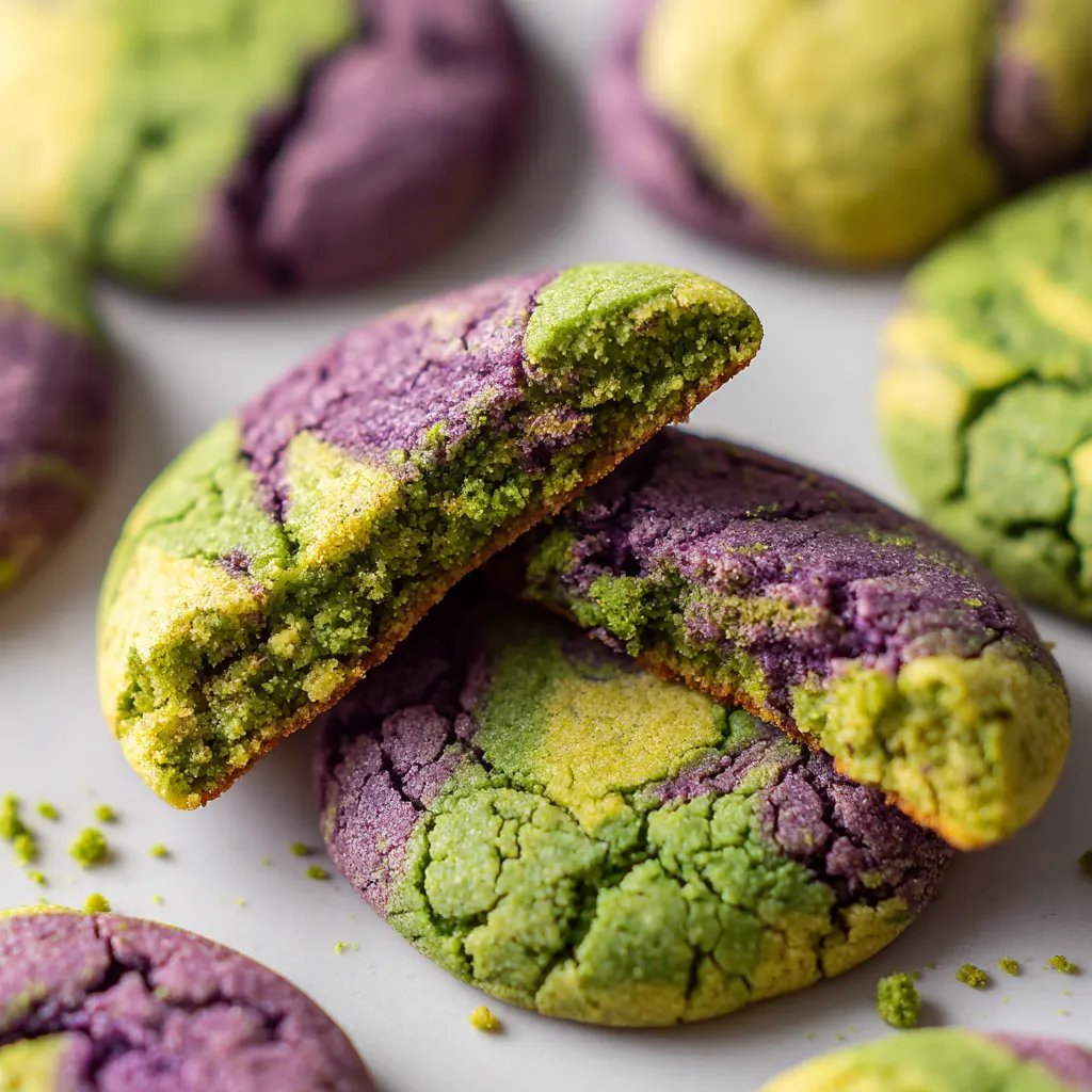Matcha Ube Cookies – Stunning Marbled & Chewy Cookie Recipe